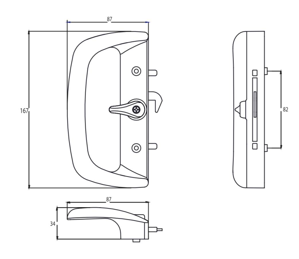 7-1710 Whitco Mawson Sliding Door Safety Lock - Rollerco | Window, Door ...